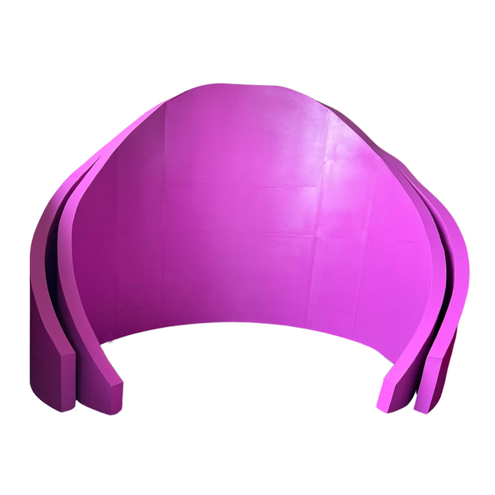 Curved Wood Backdrop – LUX EVENT RENTALS