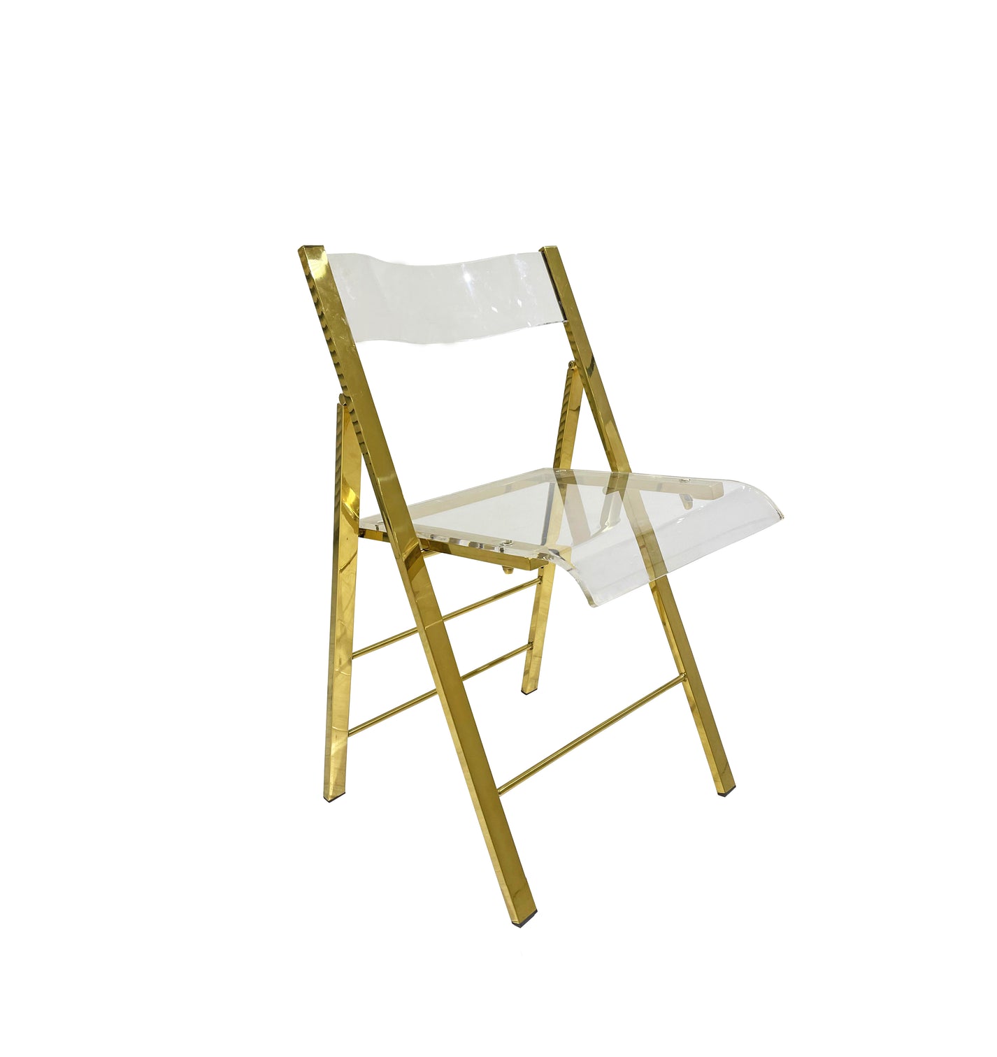 Folding Acrylic Chair (White) – LUX EVENT RENTALS