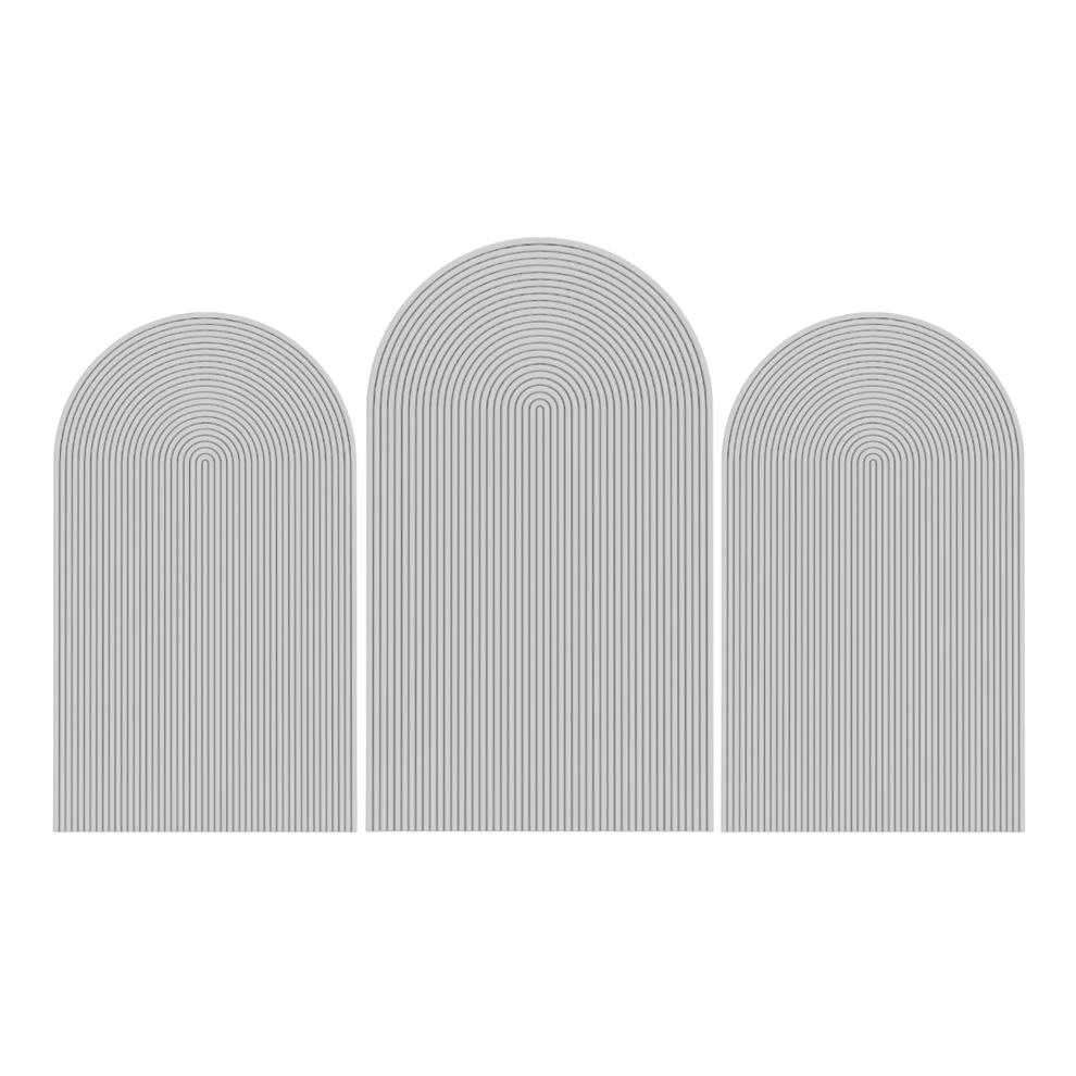 Ripple Arch Wall (White) – LUX EVENT RENTALS